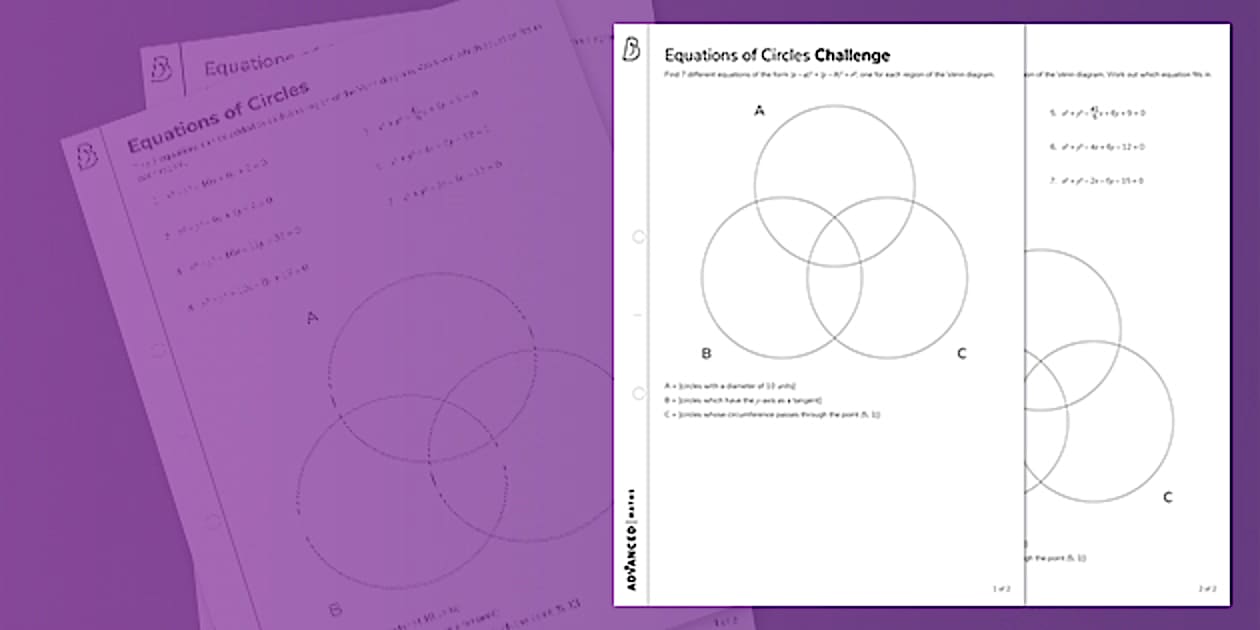 👉 Equations of Circles - Rich Task | A Level Maths | Beyond