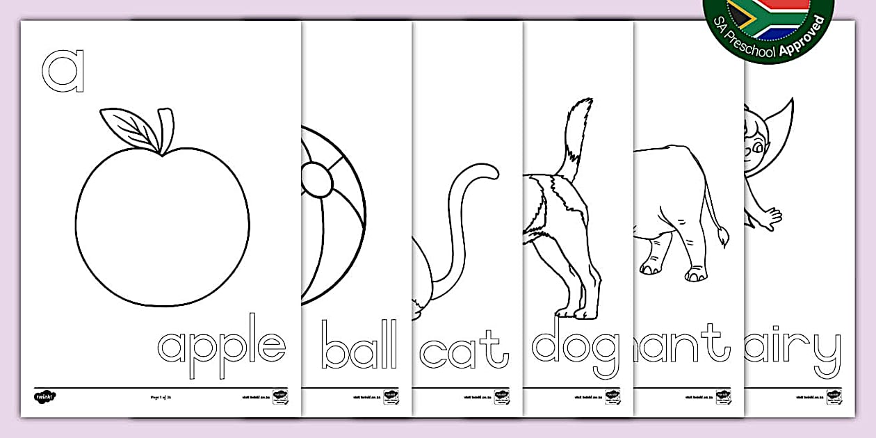 Toddlers: Alphabet Colouring Sheets