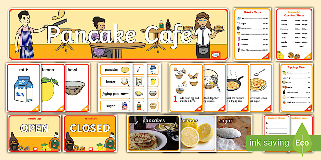 New Zealand Pancake Café Role Play Pack (teacher made)
