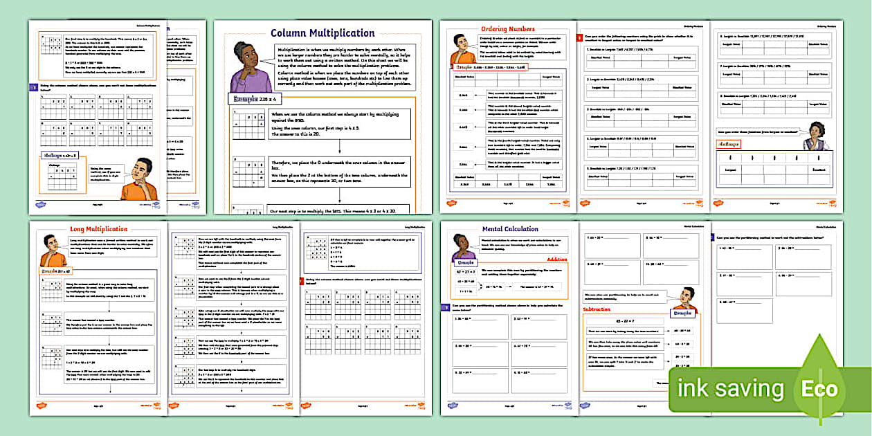Year 5 Maths Home Support Pack