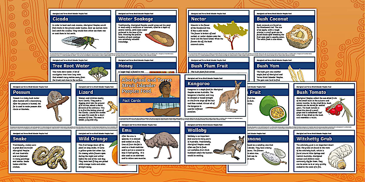 Aboriginal and Torres Strait Islander Peoples Bush Food Fact Cards