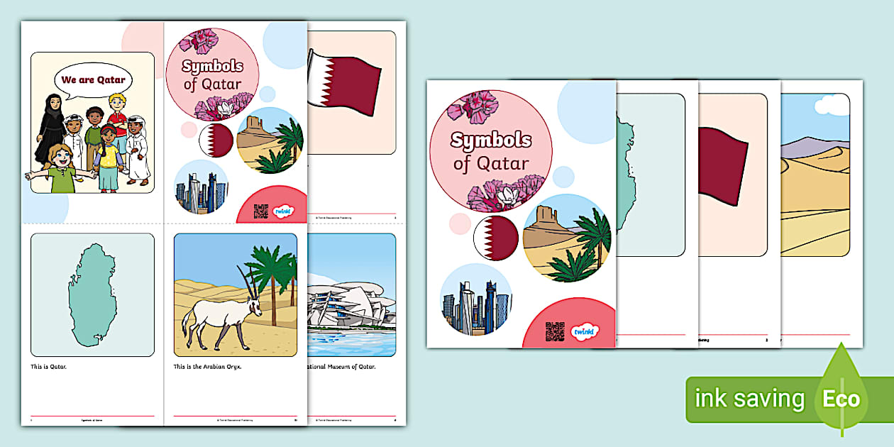 Symbols of Qatar - Emergent Reader (professor feito)