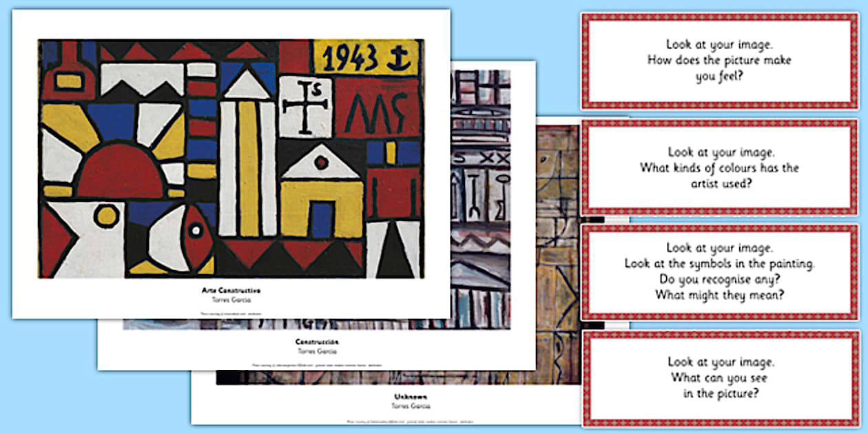 Cursive Torres Garcia Photopack and Prompt Questions