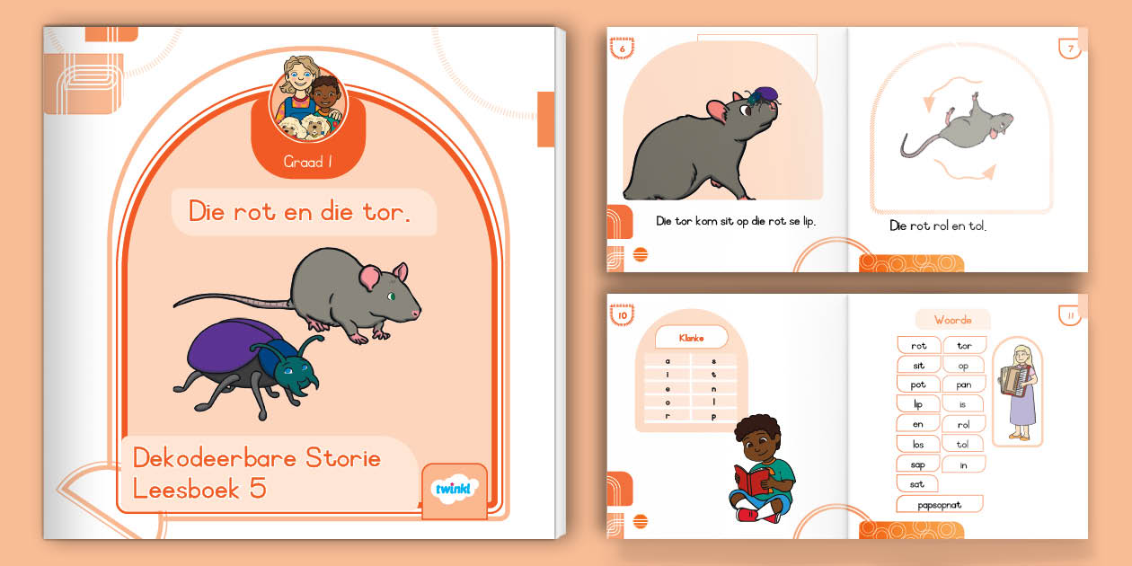 Graad 1 Klanke eBoek r, p (Teacher-Made) - Twinkl