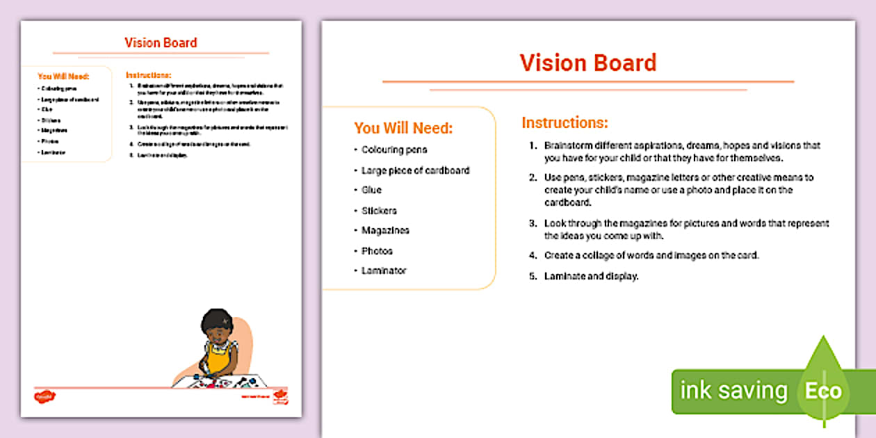 Vision Board Craft (teacher made) - Twinkl