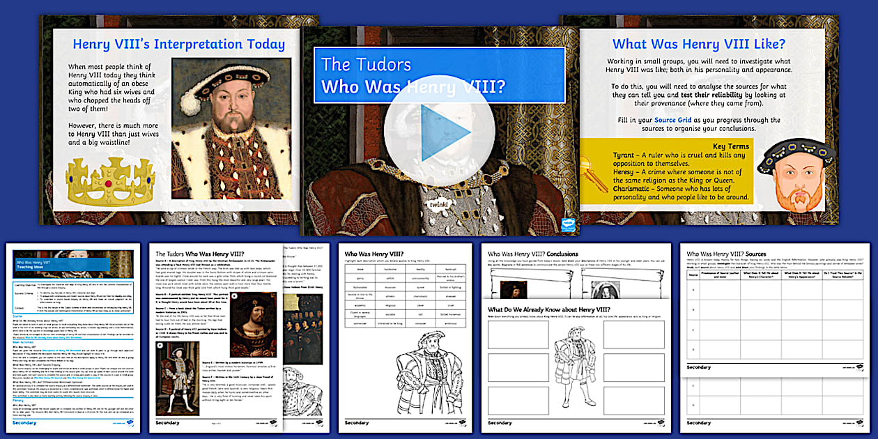 Henry the 8th for Children - History Activity (teacher made)