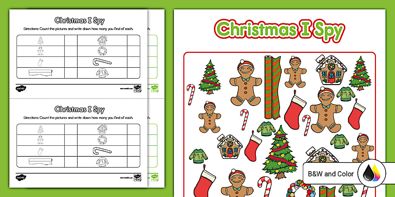 Christmas I Spy Activity