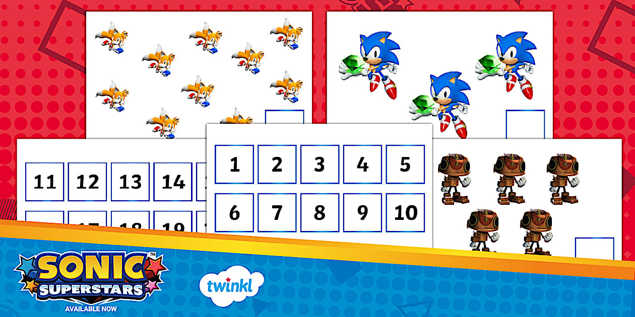 FREE! - Sonic: Number Matching 1-20 (teacher made) - Twinkl