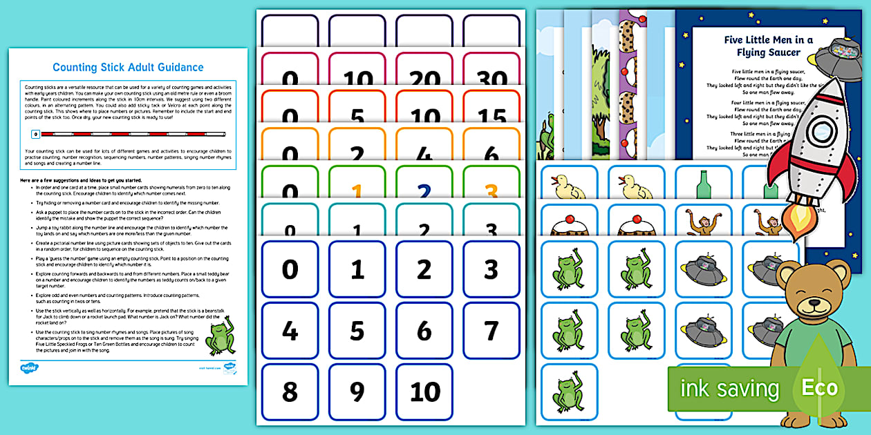 Counting Stick Activities - Number Sticks Resource Pack
