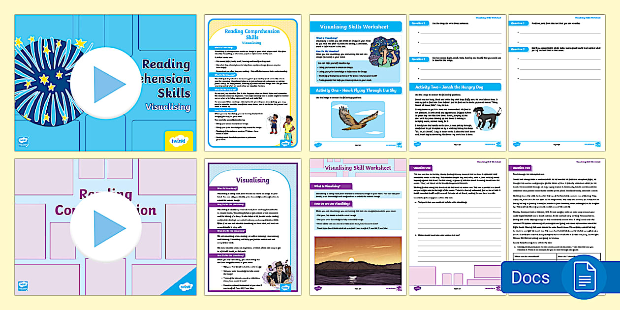 Reading Comprehension Skills Ultimate Pack: Visualising (Year 3-6)