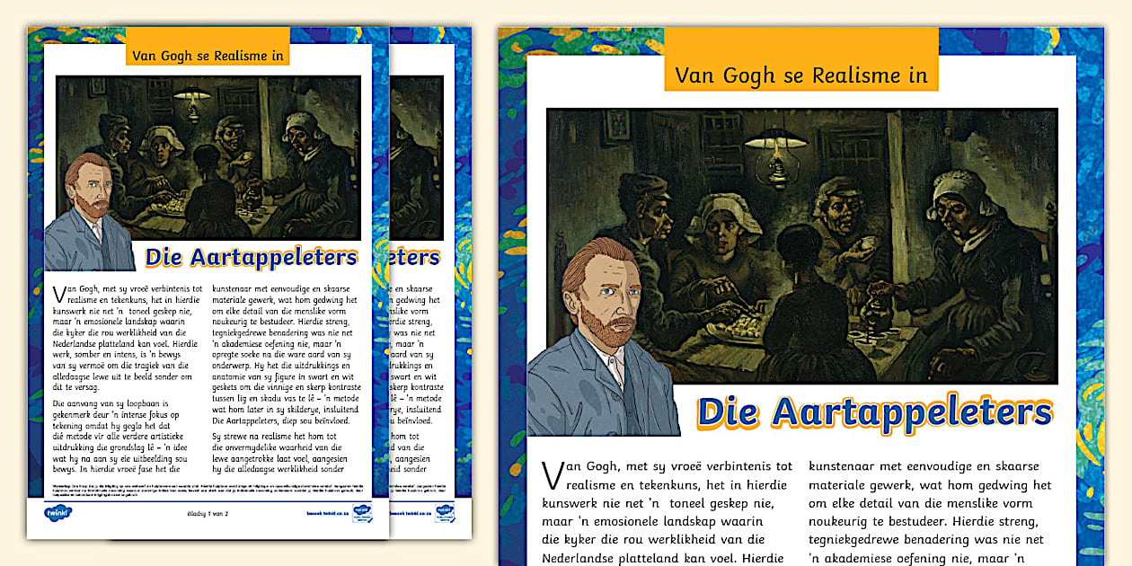 Van Gogh se Realisme in Die Aartappeleters (professor feito)