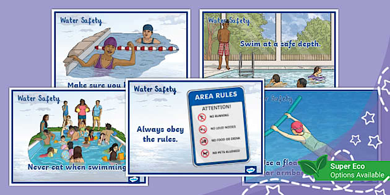 Water Safety Posters (teacher made) - Twinkl
