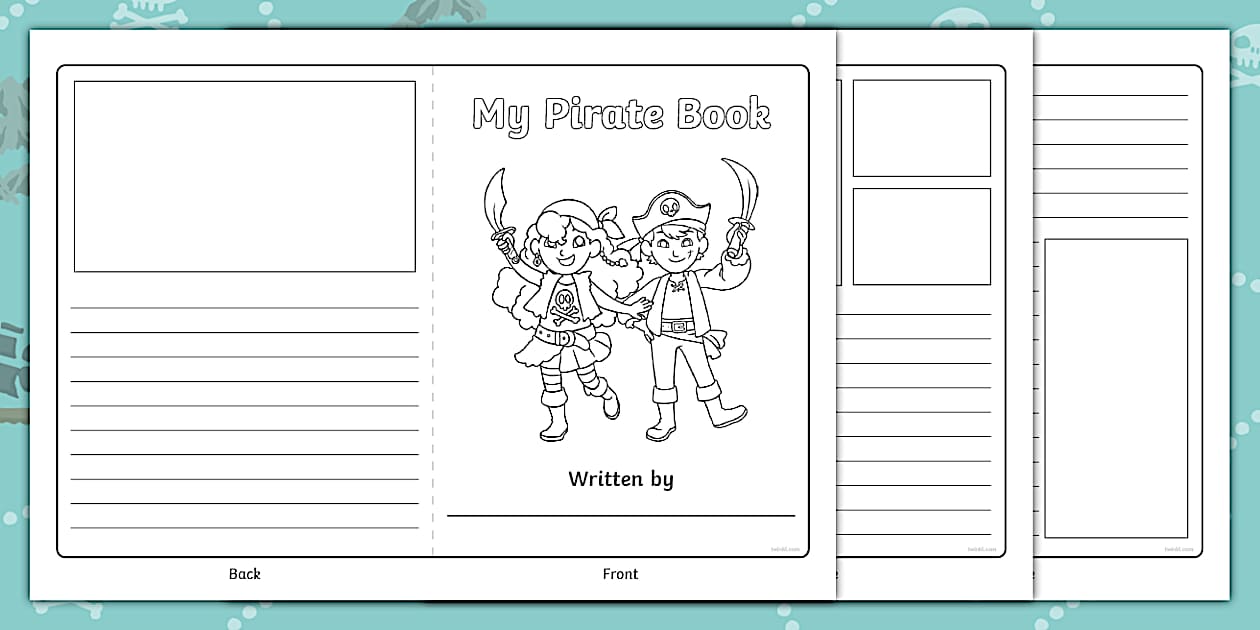 My Pirate Book Template - Twinkl - KS1 (teacher made)