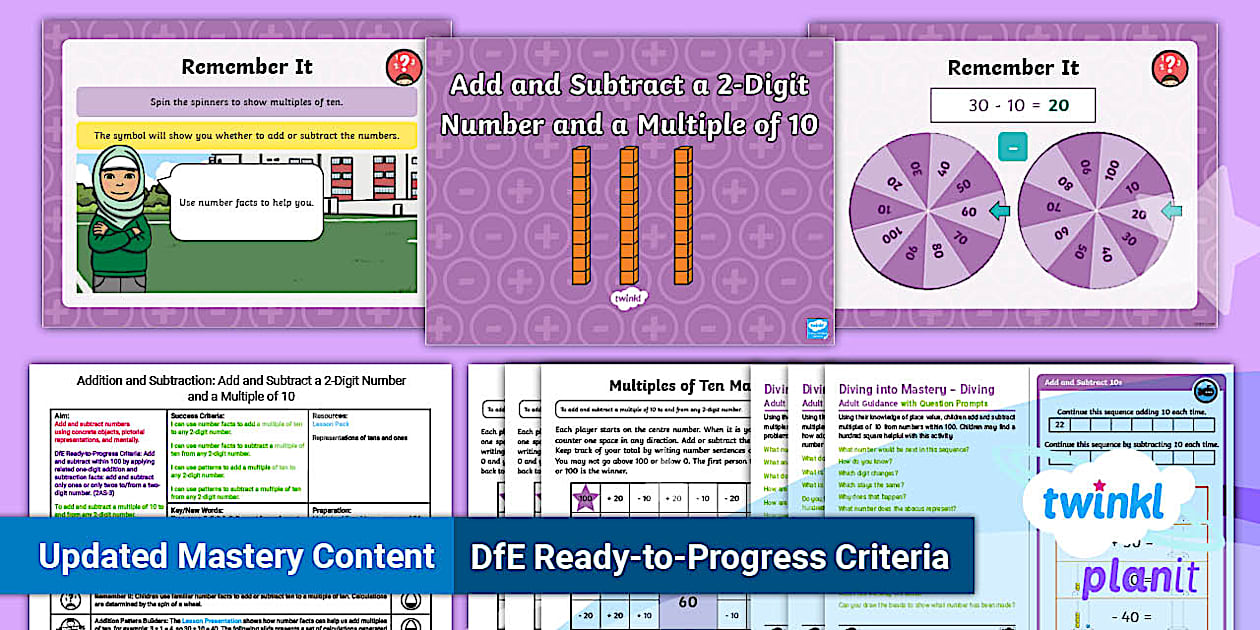 Y2 Addition and Subtraction Strategies PlanIt Maths Lesson 7