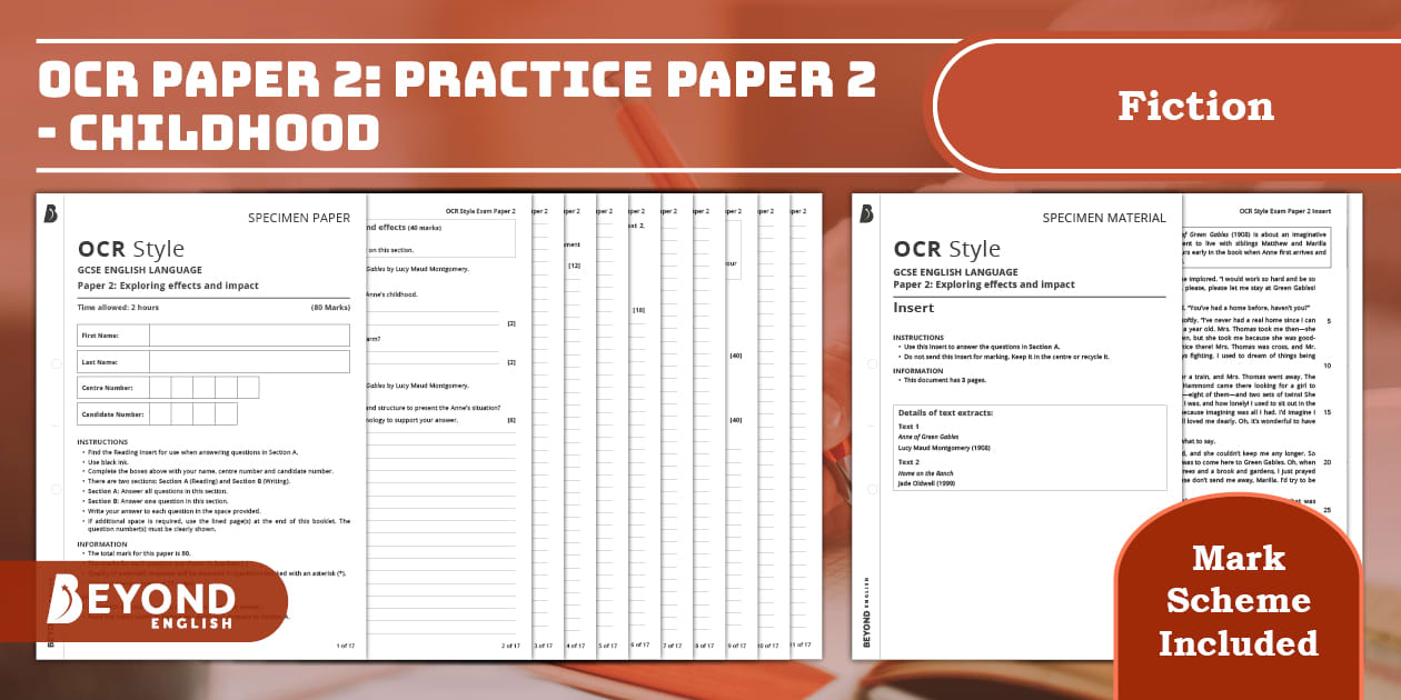 OCR Paper 2: Exploring Effects and Impact - Childhood