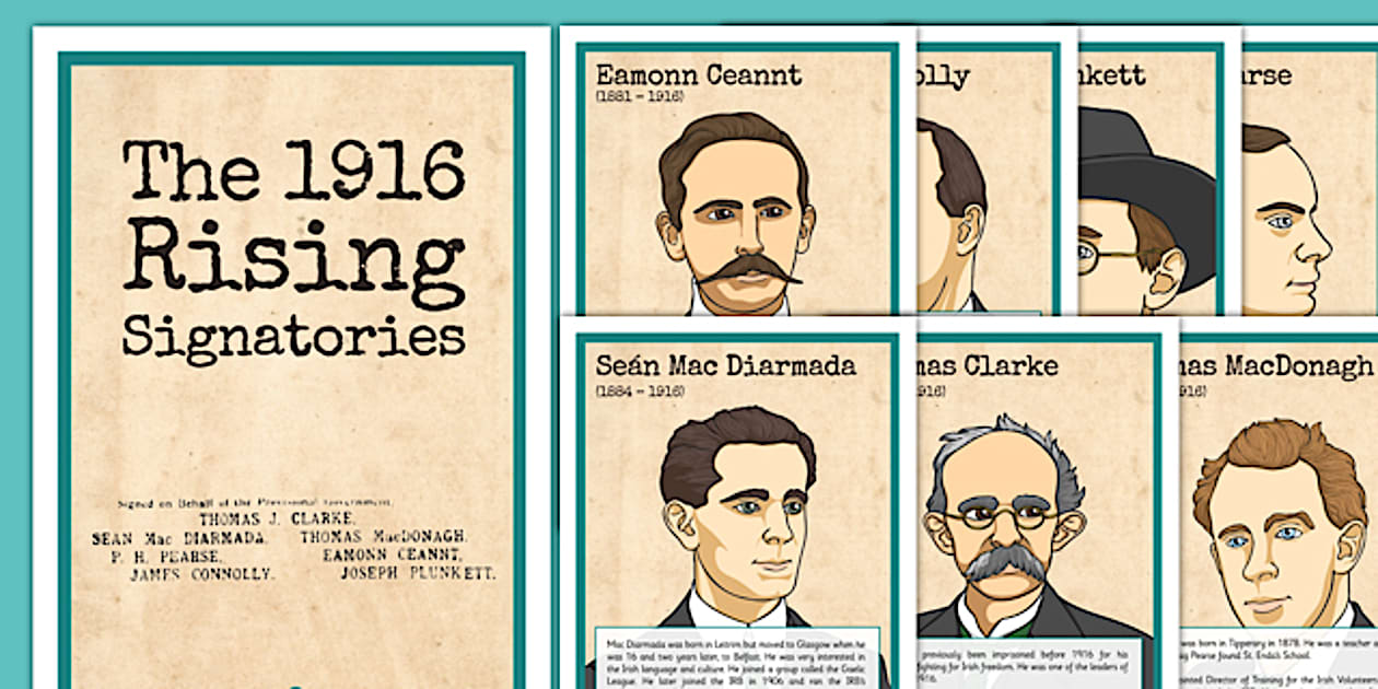 Signatories of the Irish proclamation | Posters | Twinkl