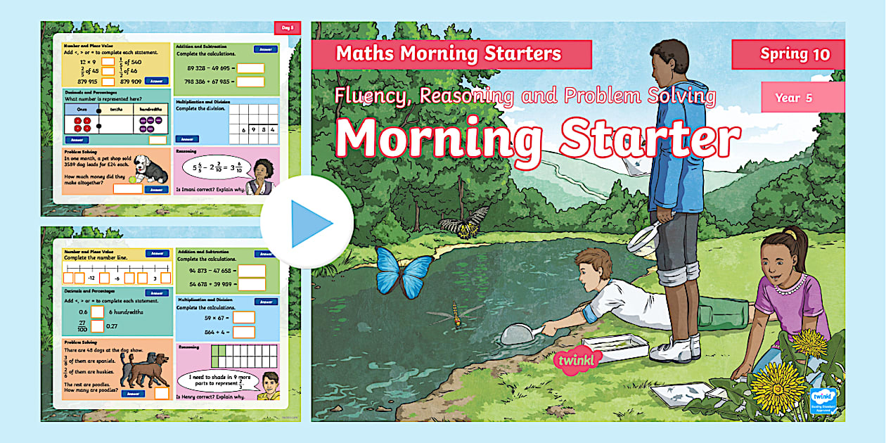 👉 Year 5 Maths Spring Morning Starter PowerPoint 10