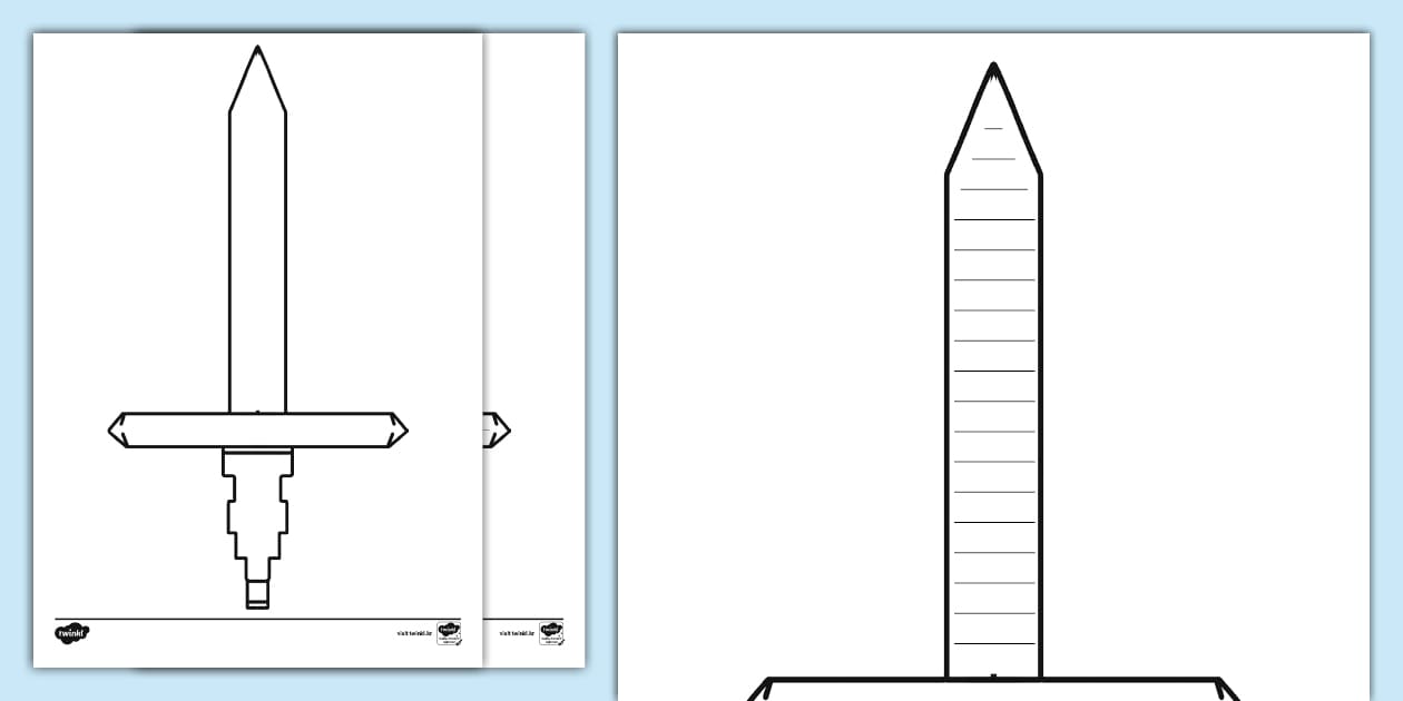 소드 템플릿 | Sword Writing Template (teacher made)