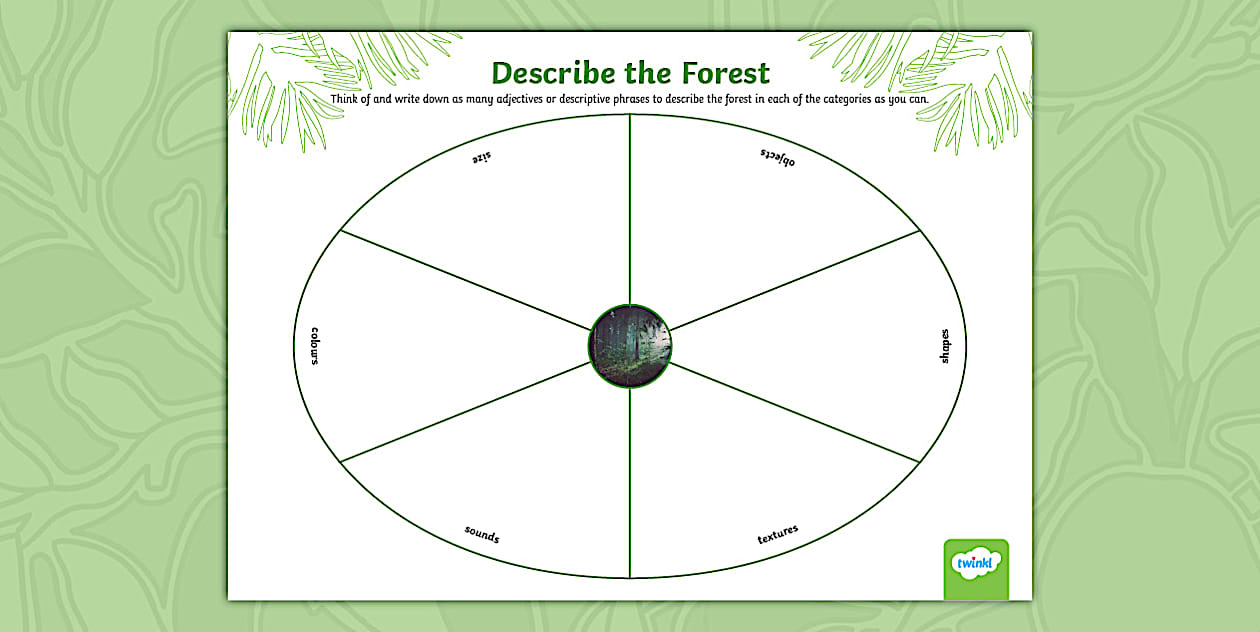 Describe the Forest Around the Table (teacher made) - Twinkl
