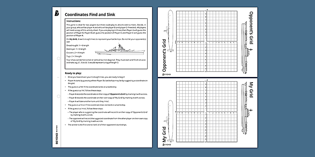 Battleships Coordinates Game | KS3 & KS4 Maths | Beyond
