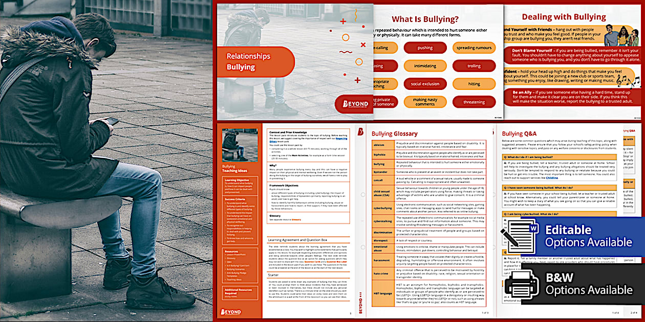 Bullying KS3/KS4 Lesson Pack | Beyond (teacher made)