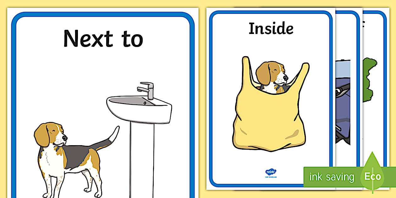 Preposition Display Posters | Primary Resources - Twinkl