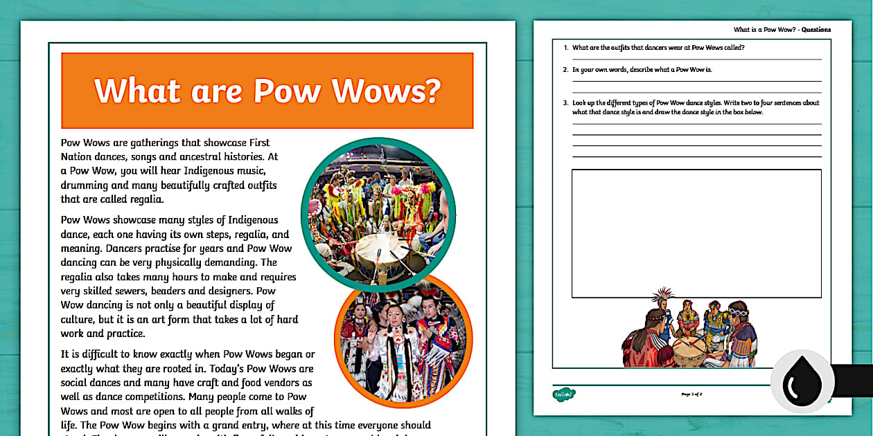FREE! - What Is a Pow Wow? Reading Comprehension - Twinkl