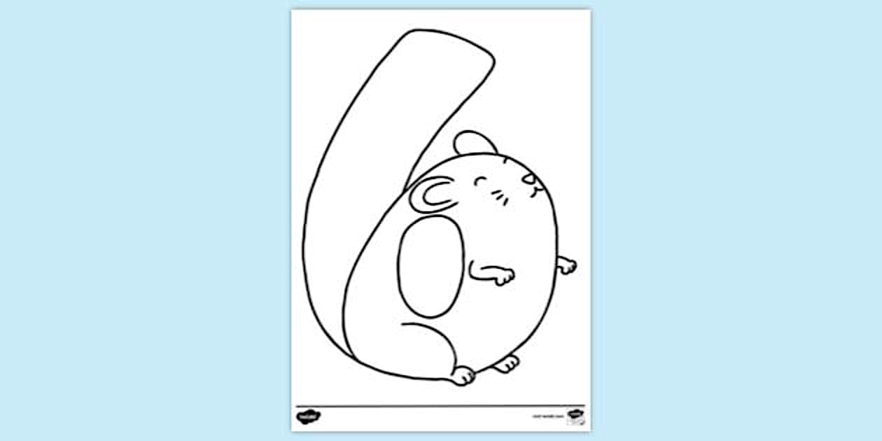 Colouring Page Number 6 | Colouring Sheets (Teacher-Made)