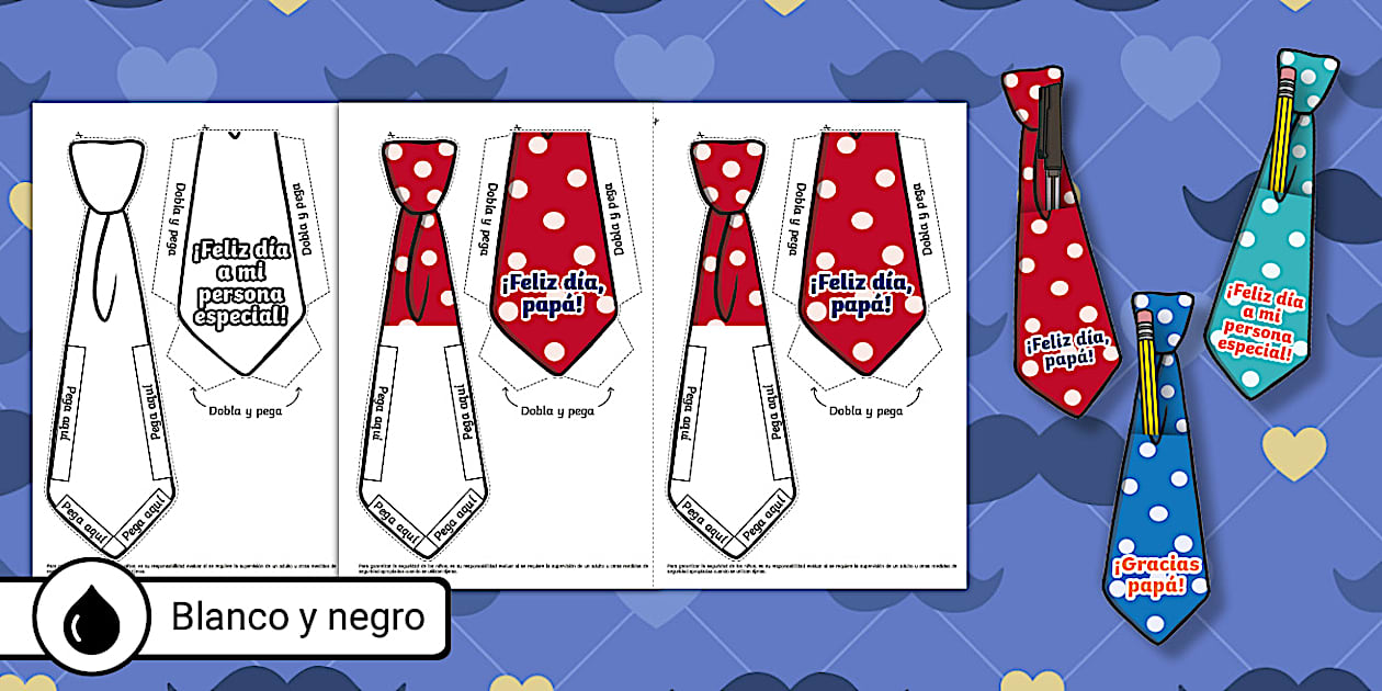 Manualidad | Corbata | Portalápiz | Día del Papá - Twinkl
