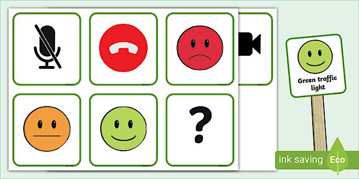 Remote Teaching Flashcards for Zoom and Teams calls - Twinkl