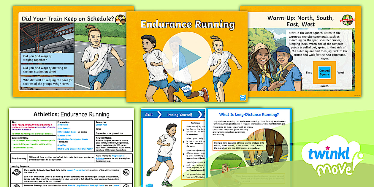 Long-Distance Running Lesson - Year 5 Athletics - Twinkl PE