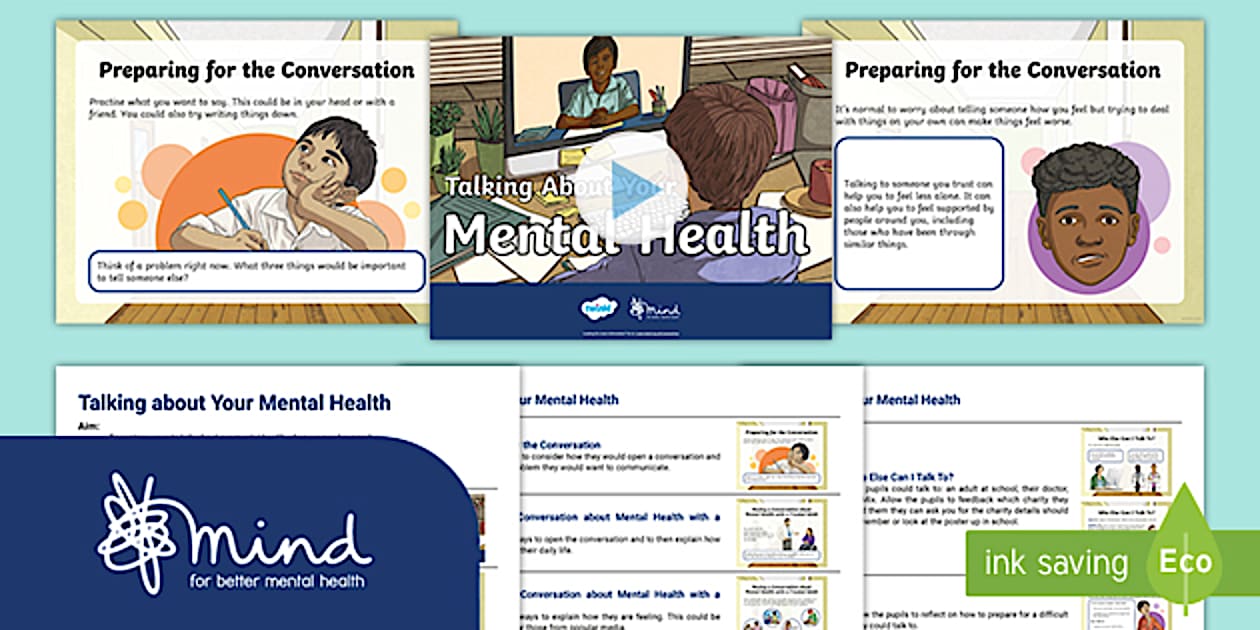 FREE! - Talking About Mental Health KS2 Assembly Pack from Mind
