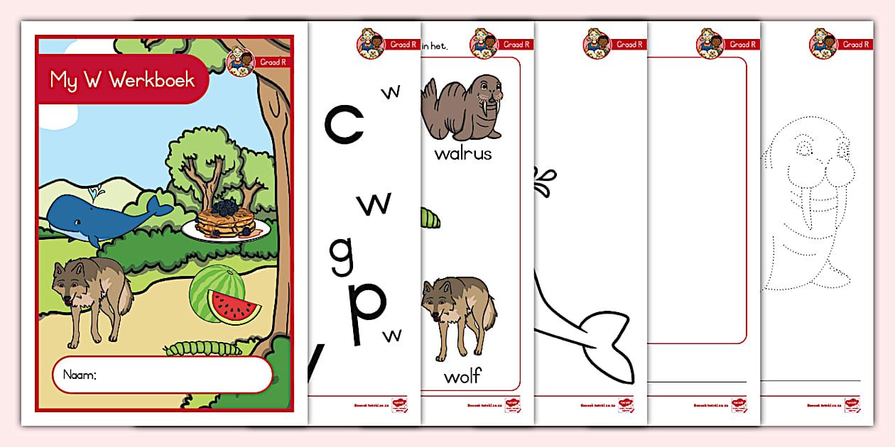 Graad R Klanke Werkboek w (teacher made) - Twinkl