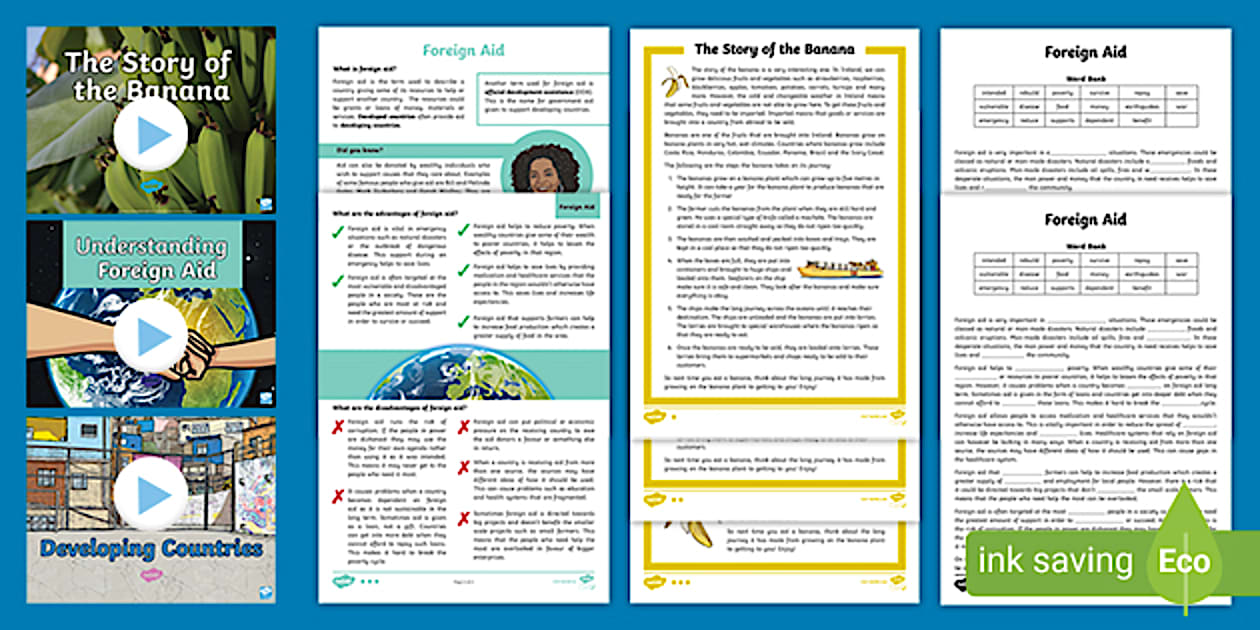 Geography Fifth/Sixth Class Development and Aid Pack