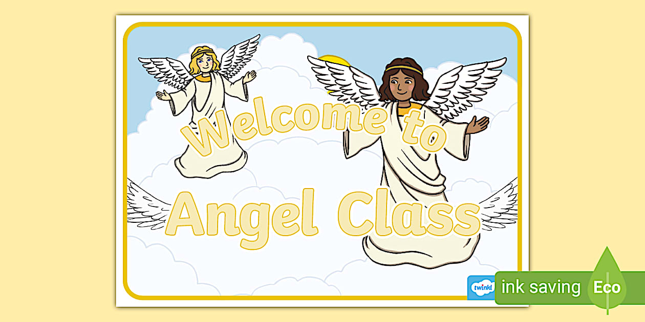 Angel Class Sign (Teacher-Made) - Twinkl