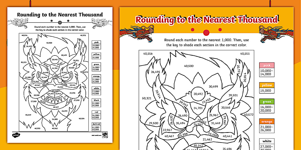 Rounding to the Nearest Thousandth Worksheet | Twinkl USA