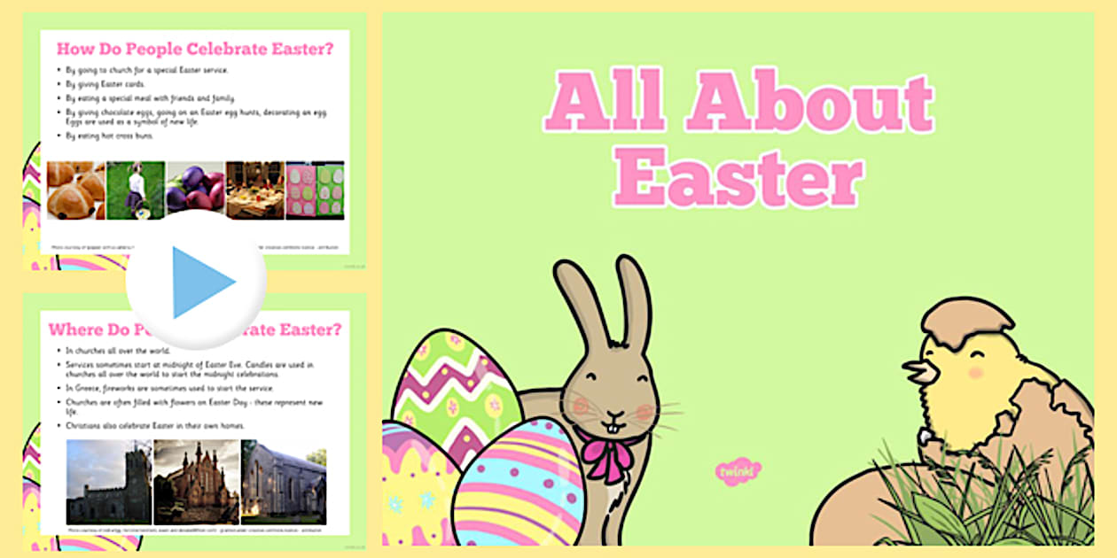 Why Do We Celebrate Easter? Powerpoint- easter, information, eyfs, ks1, all