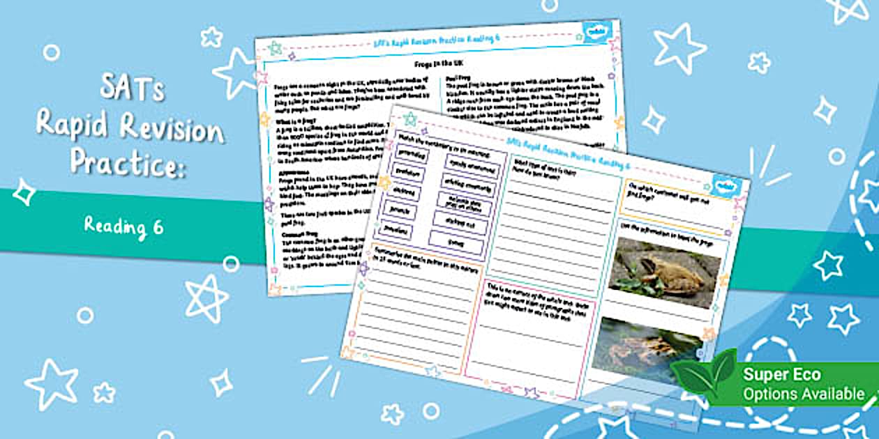 KS2 SATs Reading Paper | Rapid Revision Activity 6 - Twinkl