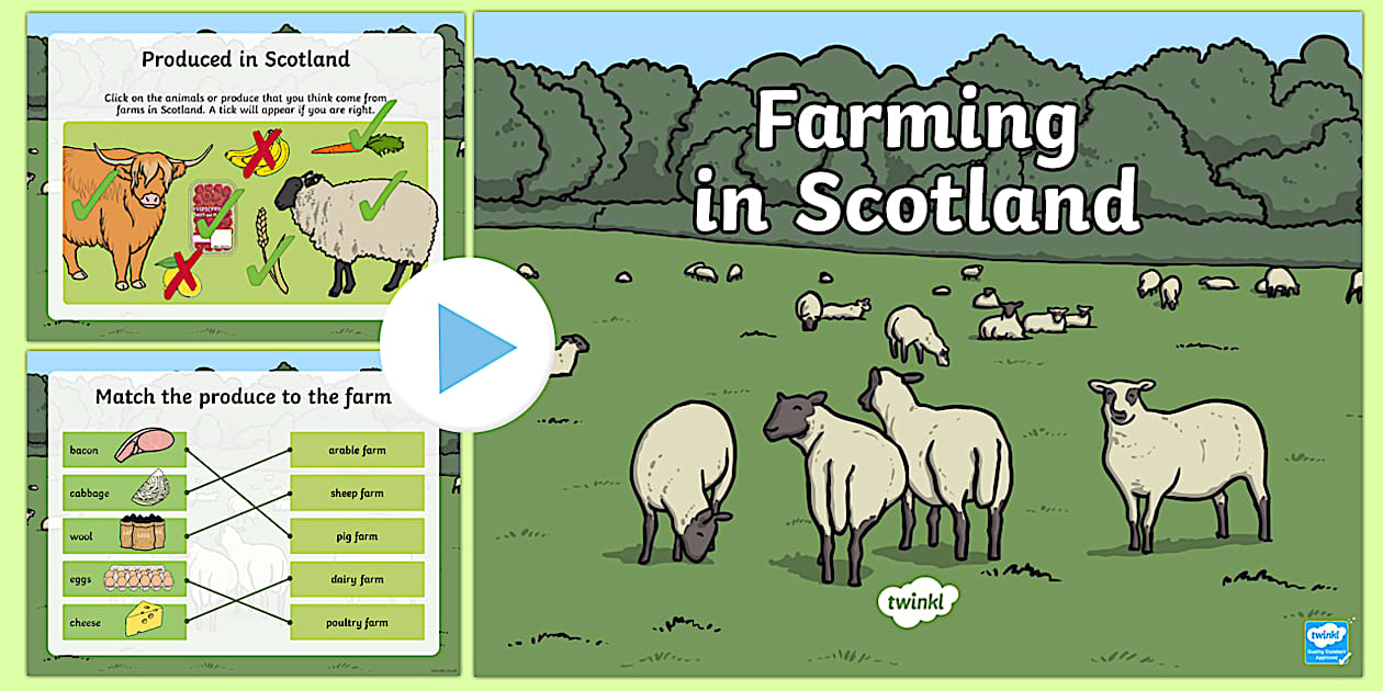 Farming in Scotland PowerPoint - Twinkl