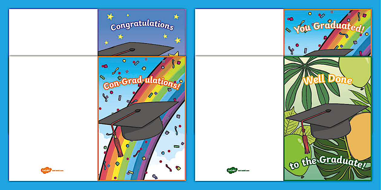 Graduation Quotes Greeting Cards (teacher made) - Twinkl