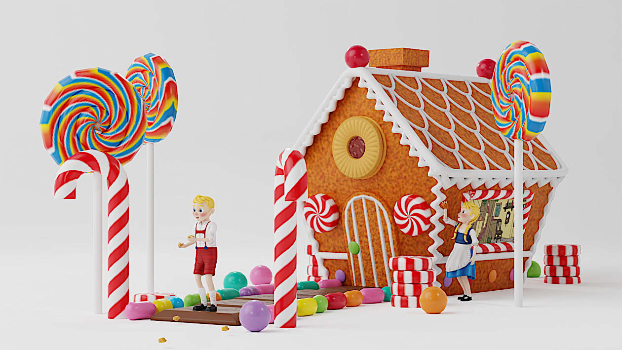 3D Model: Fairy Tales - Hansel and Gretel (teacher made)