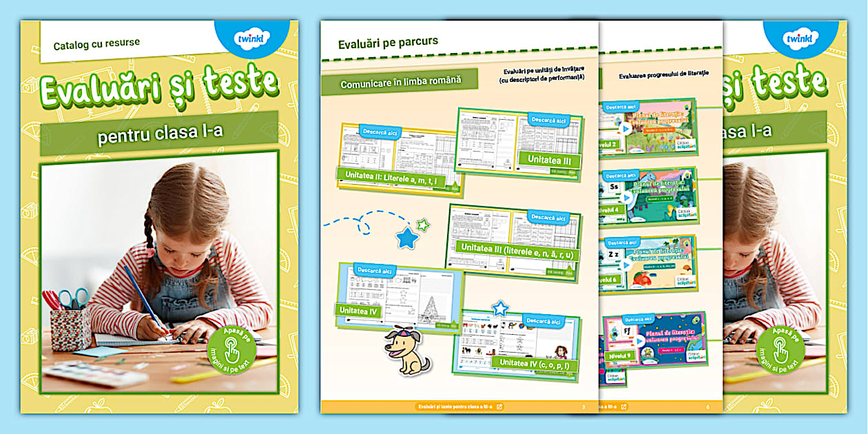 GRATUIT Evaluări și teste pentru clasa I – Catalog