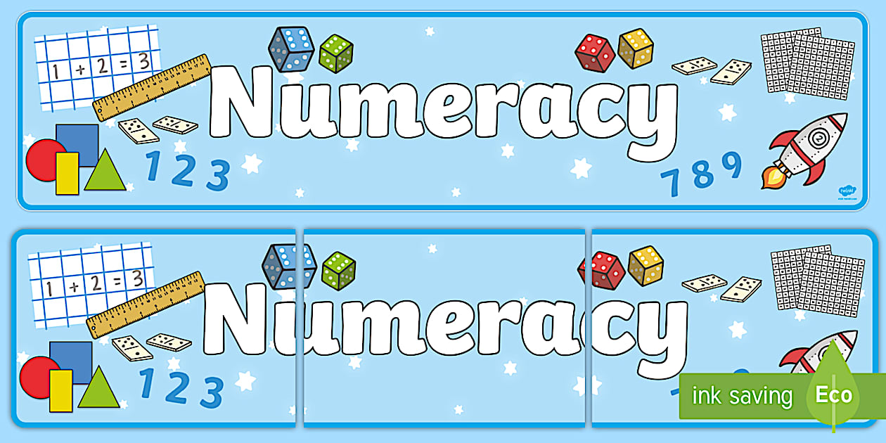 Numeracy Display Banner (teacher made) - Twinkl