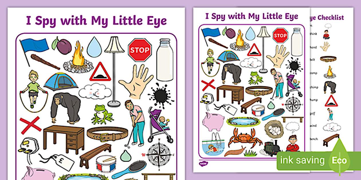 Cursive CVCC and CCVC Words I Spy with My Little Eye Worksheets