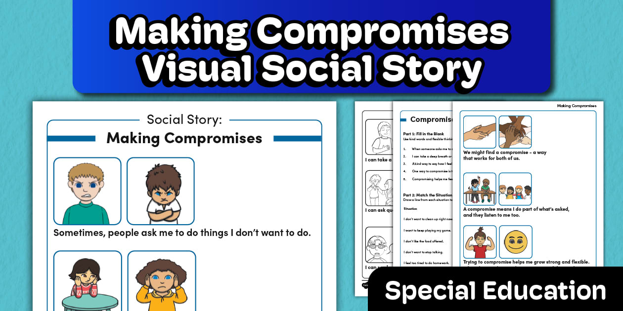 Making Compromises Visual Social Story for Special Education