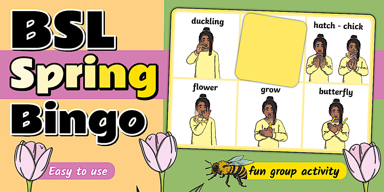 BSL Spring Bingo Game