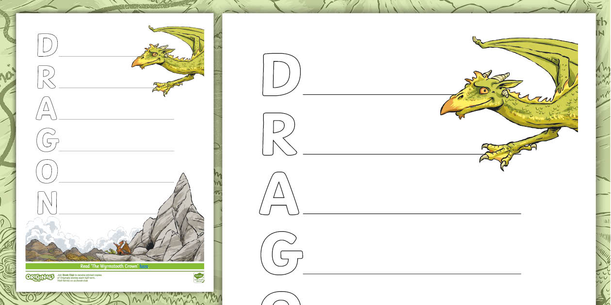 Dragon Acrostic Poem | Primary Resources - Twinkl
