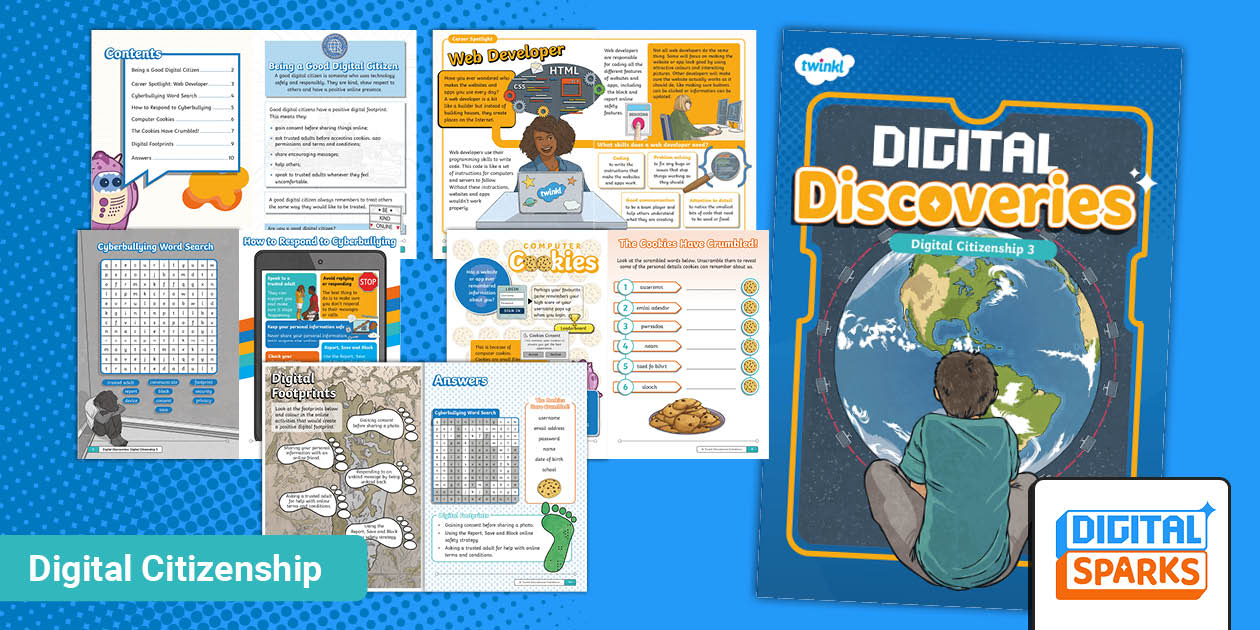 Digital Citizenship 3: Digital Discoveries Magazine - Twinkl