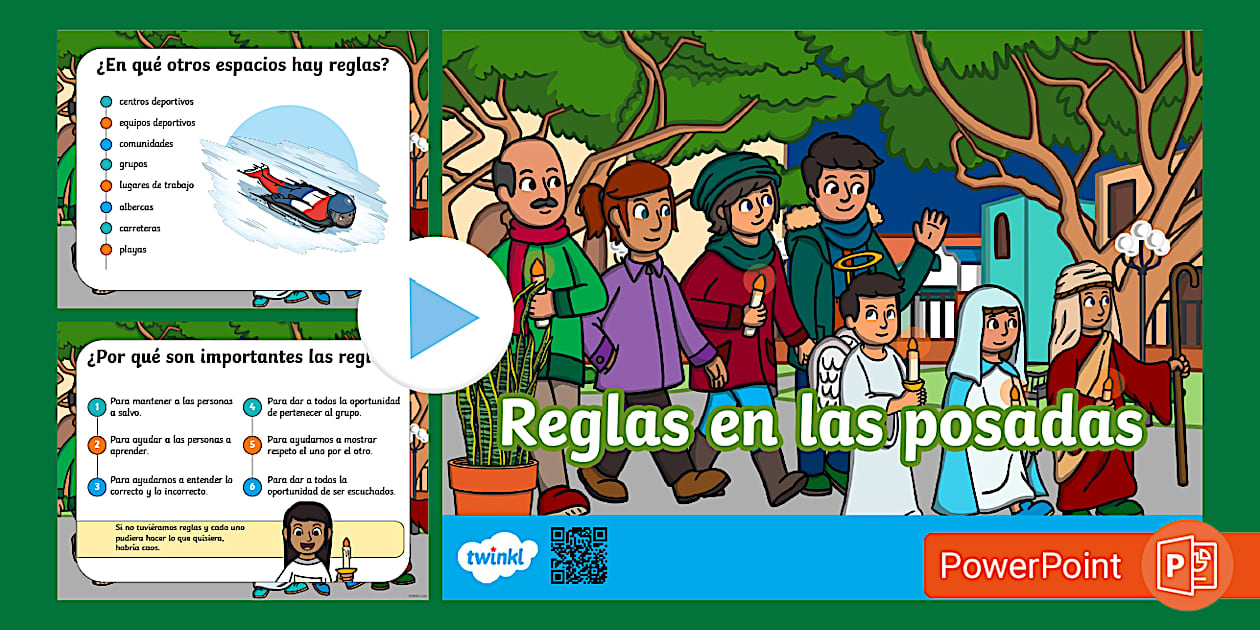 PowerPoint: Reglas en las posadas (teacher made) - Twinkl