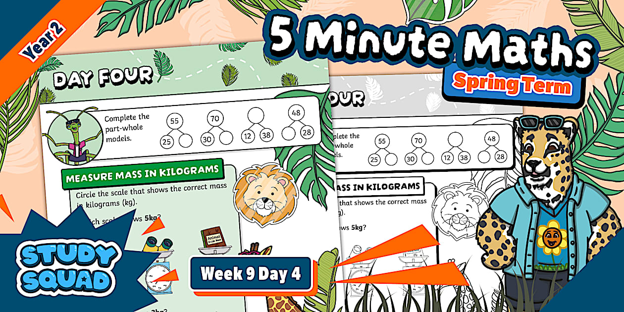 👉 Study Squad 5 Minute Maths - Year 2 Spring - Week 9 Day 4